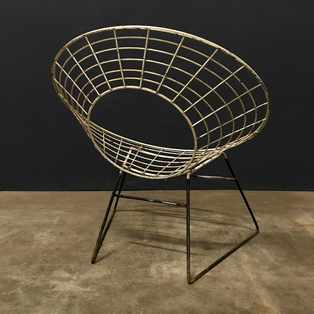 Vintage Wire Chair, 1960s for sale at Pamono