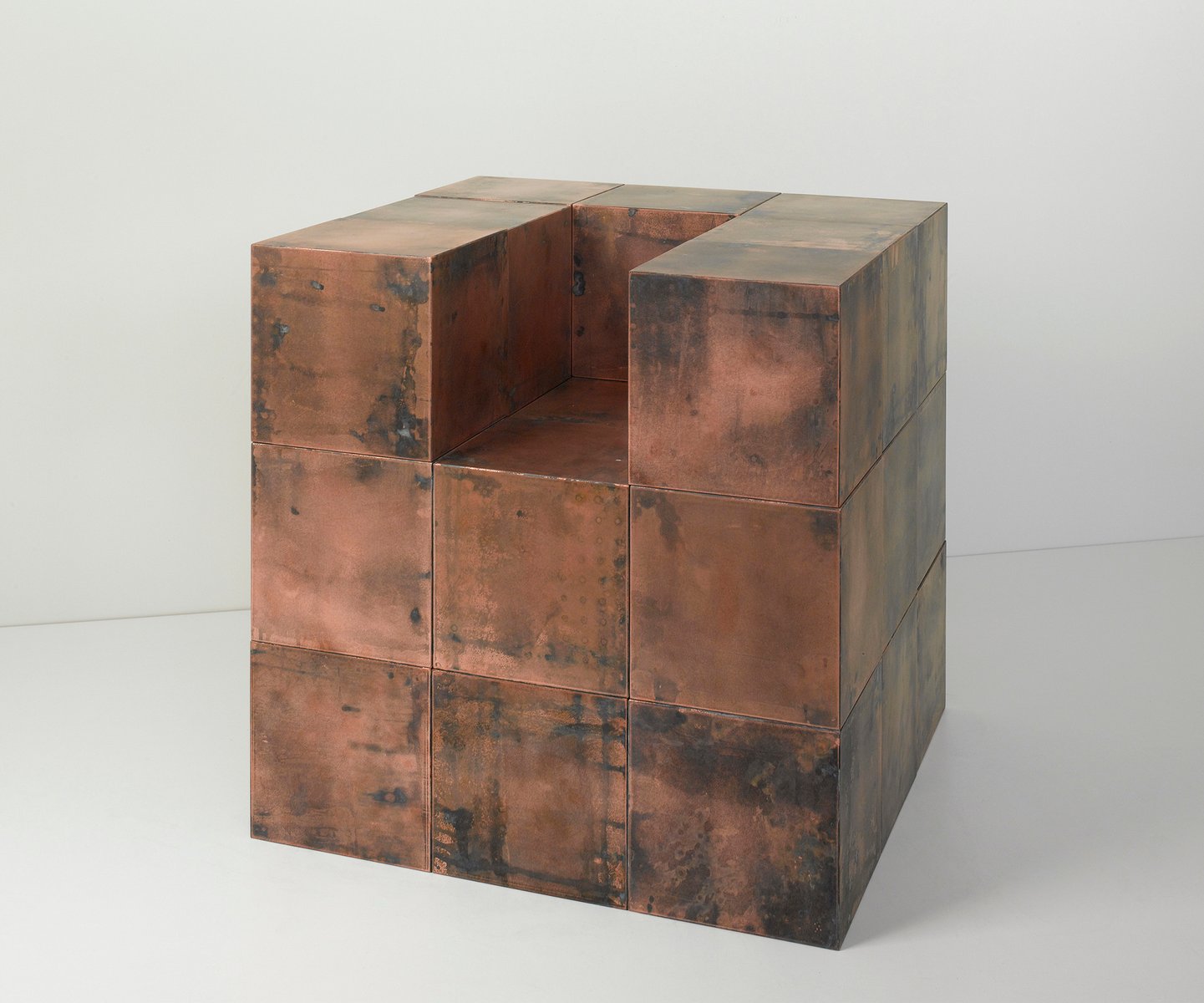Copper Cubes by Paul Kelley, Set of 10 for sale at Pamono