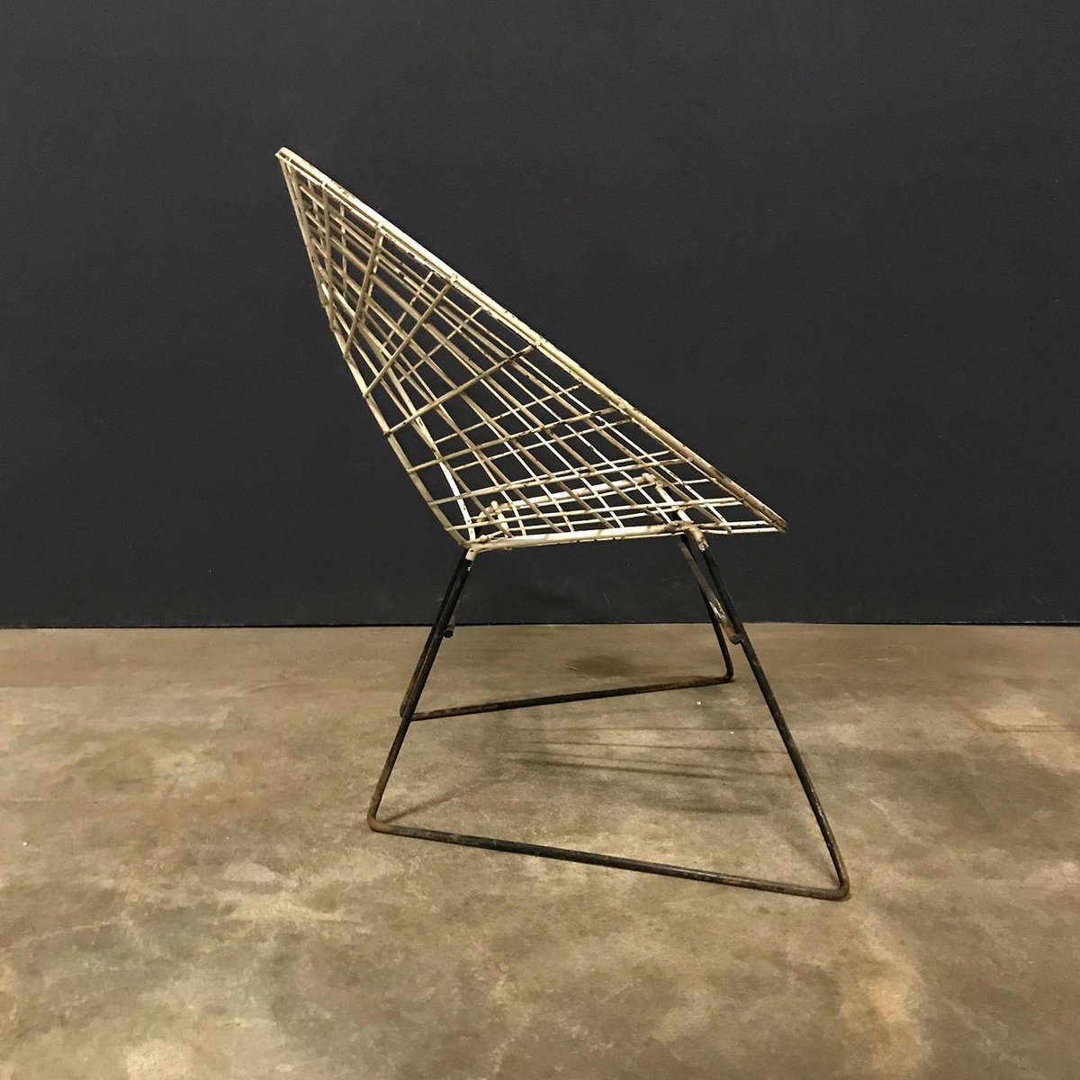 Vintage Wire Chair, 1960s for sale at Pamono