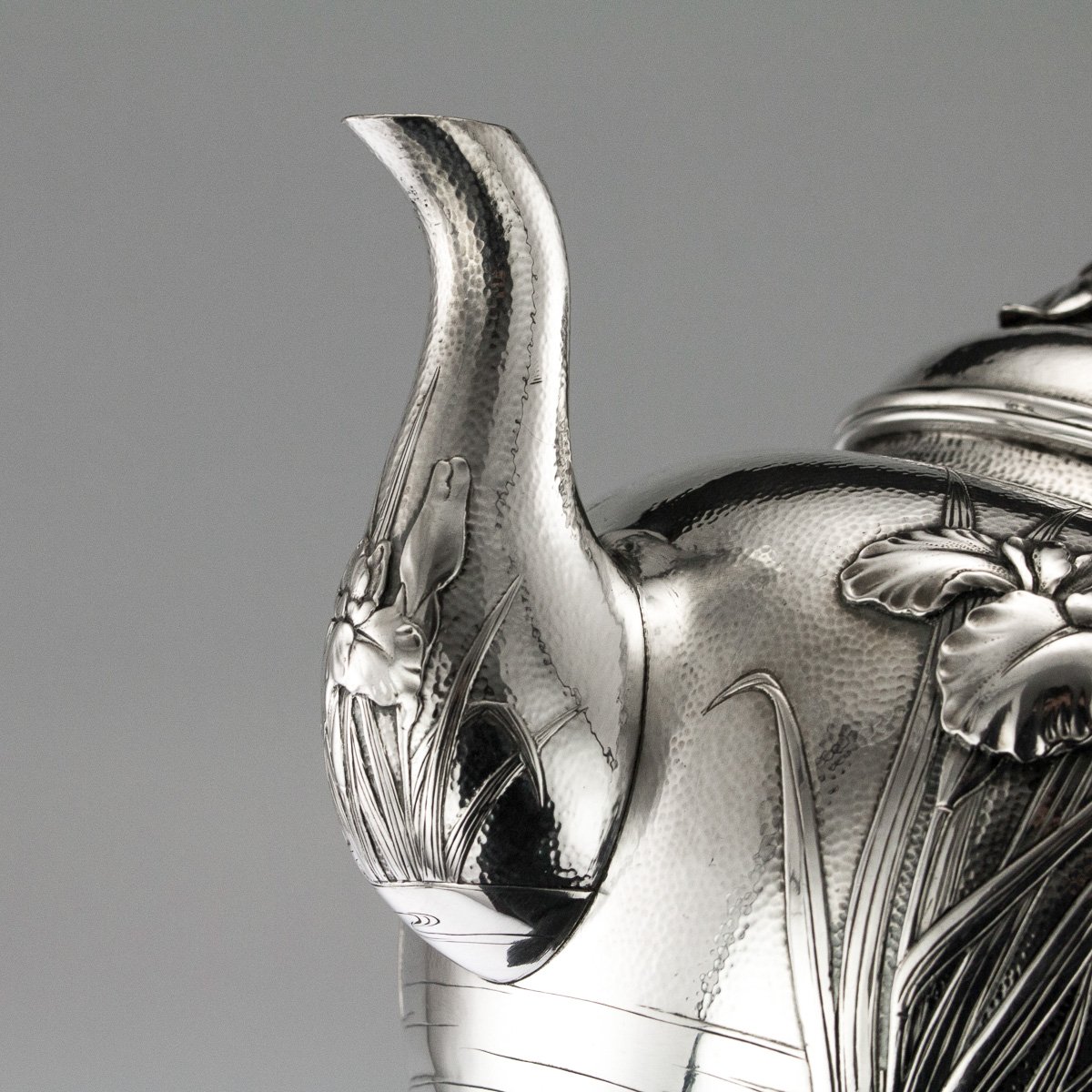 Antique Japanese Solid Silver Tea and Coffee Set by Samurai Shokai ...