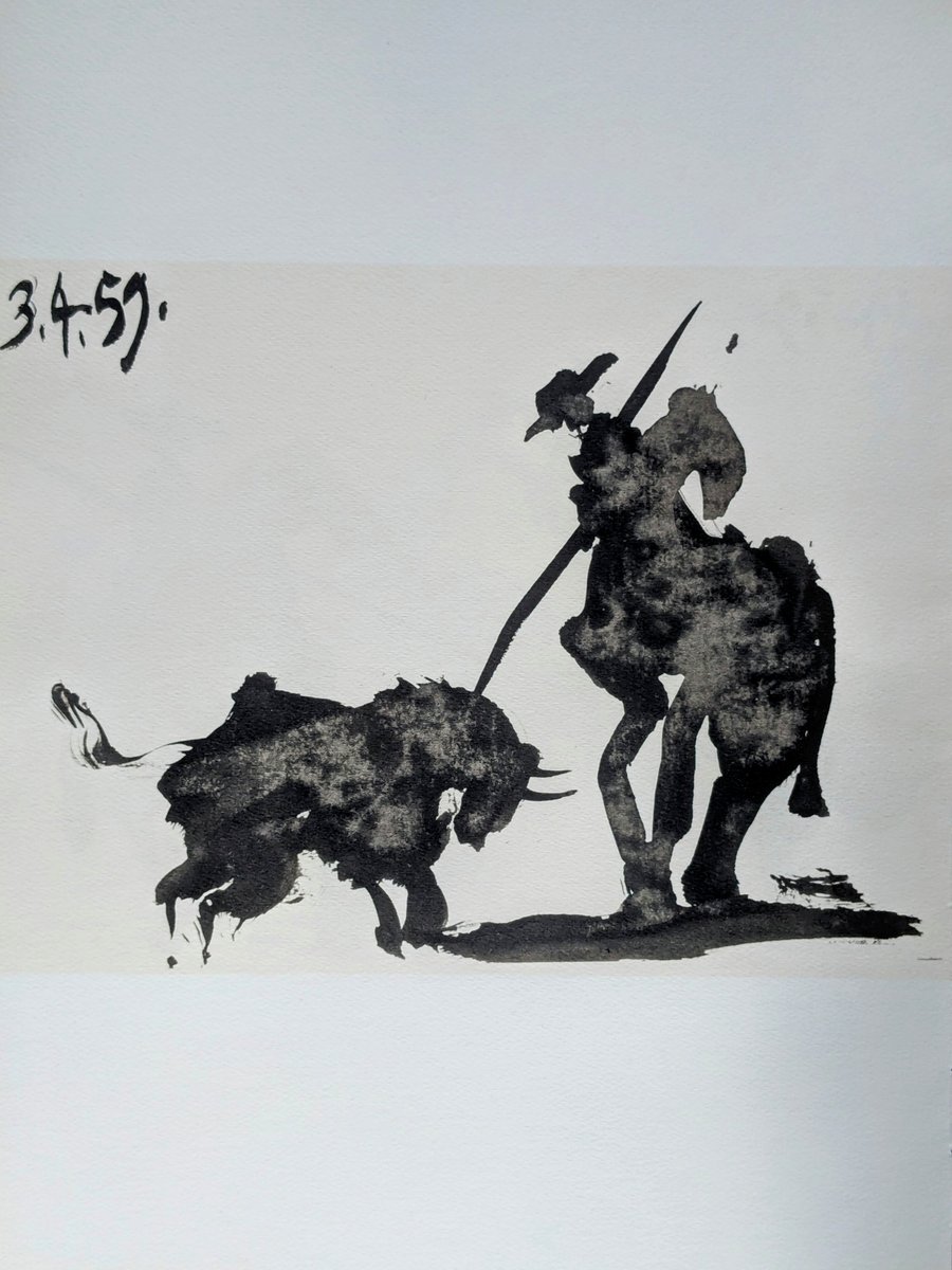 Pablo Picasso, Corrida Scene: Matador & Bull, Double-Sided Original ...