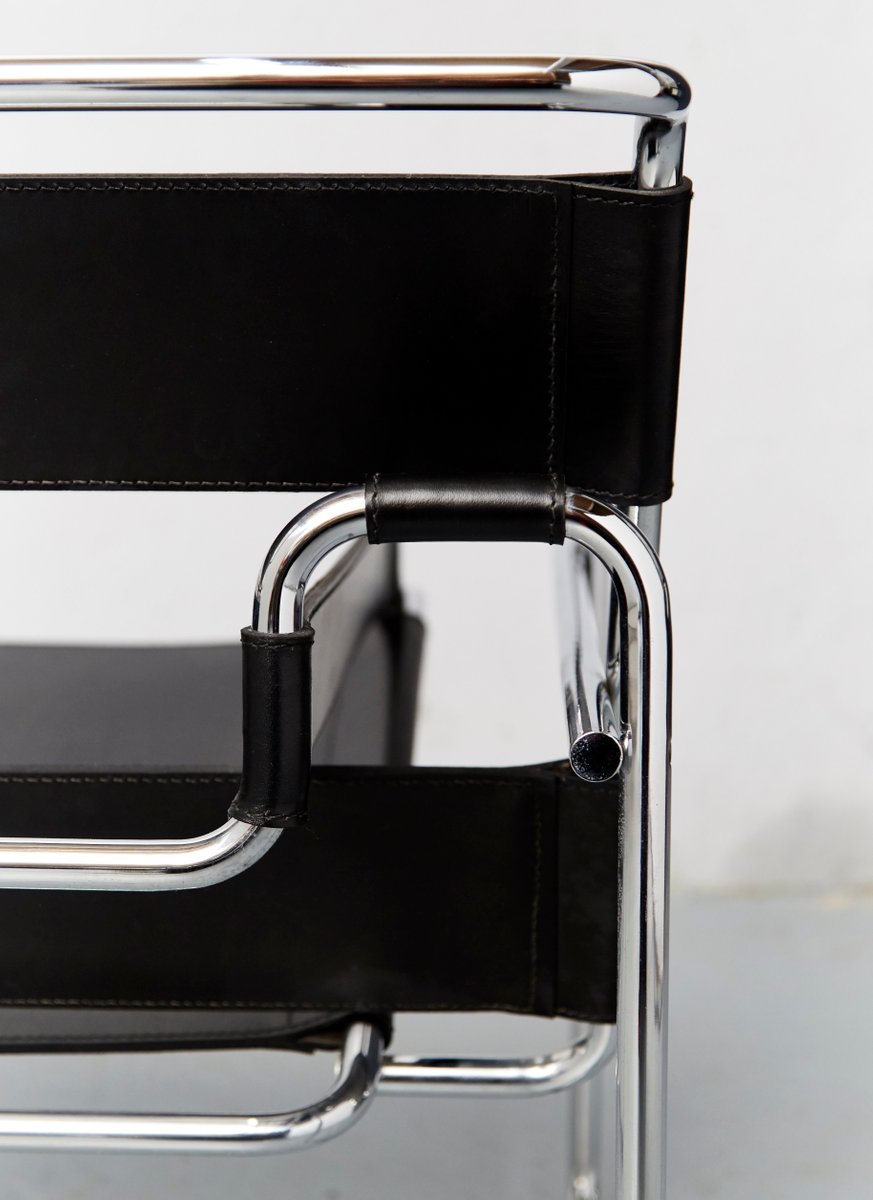 Sedia B3 Wassily di Marcel Breuer per Gavina, anni '70 in vendita su Pamono